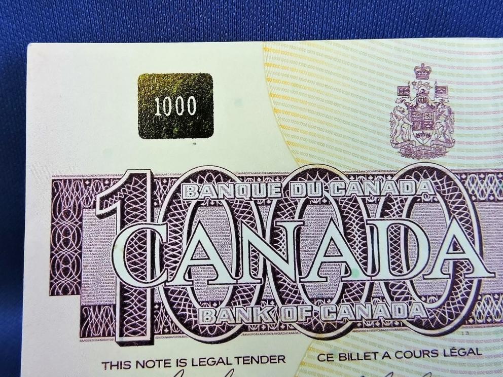 1988 Canadian Banknote $1000